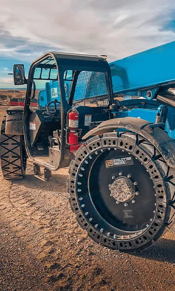 Solid Telehandler Tires - Forget Flat Tires Go Solid - Evolution Wheel